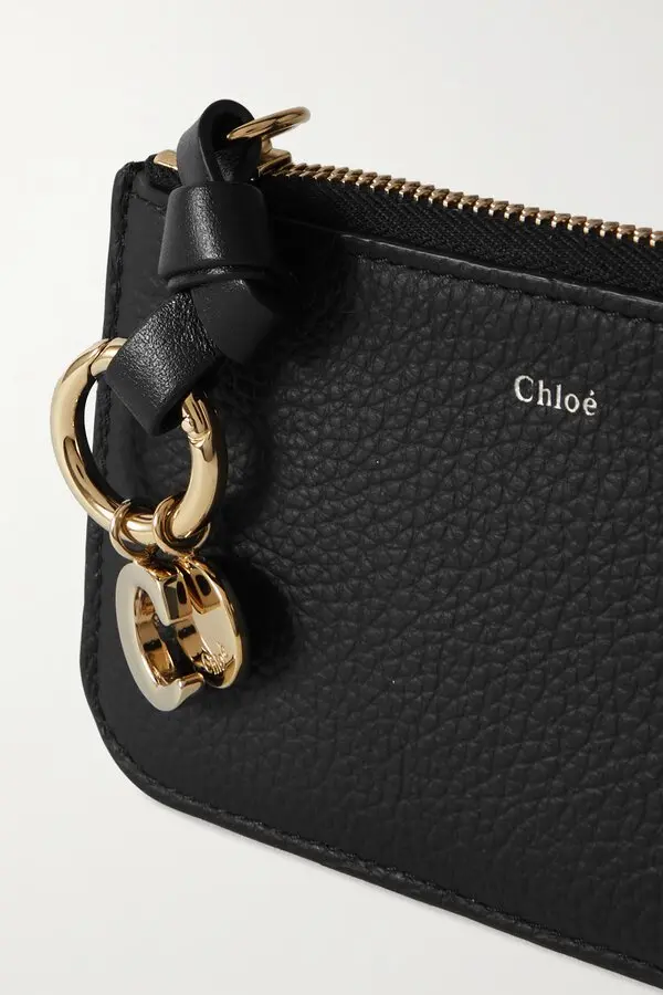 Chloé Net Sustain Alphabet Textured-leather Wallet