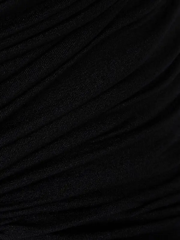 Rick Owens Recycled Stretch-jersey Mini Dress - Black
