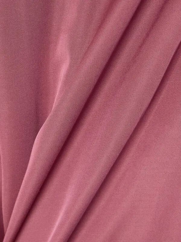 Rick Owens Edfu Ruffled Asymmetric Draped Satin Maxi Skirt