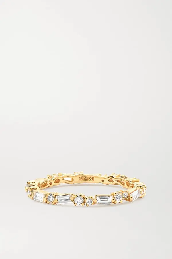SUZANNE KALAN 18-karat Diamond Eternity Ring - Gold