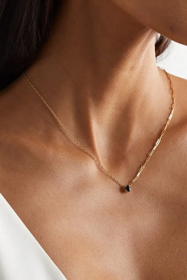 Yvonne Léon 18-karat Gold Sapphire Necklace