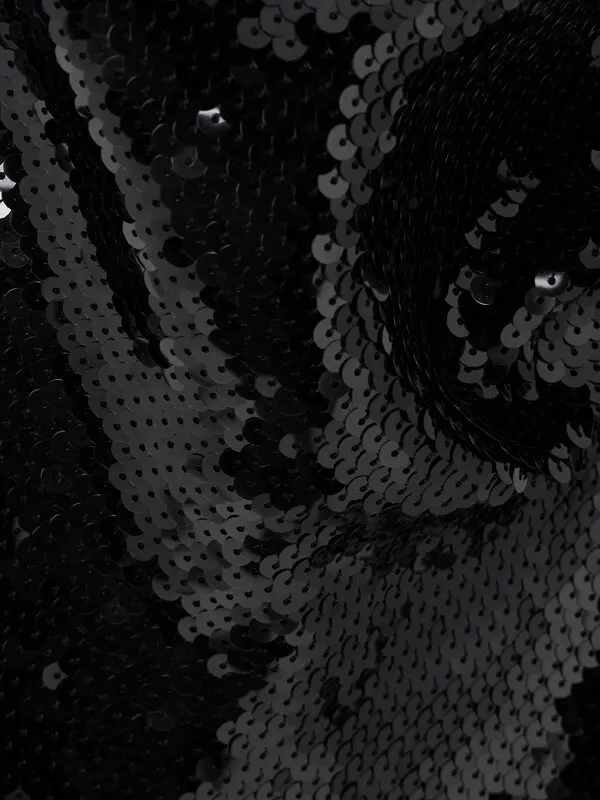 Rick Owens Taco Sequined Silk Gown
