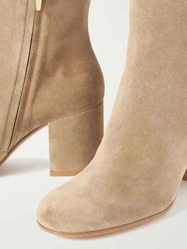 GIANVITO ROSSI Joelle 70 Suede Ankle Boots