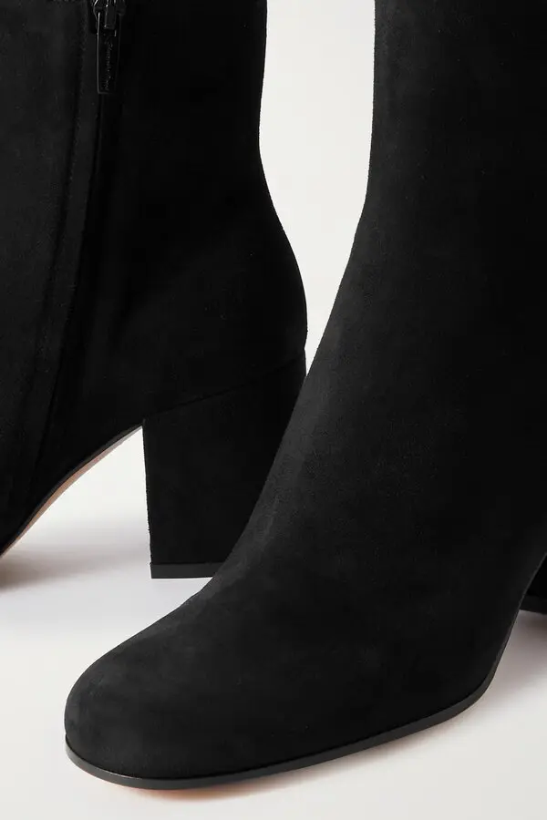 GIANVITO ROSSI Joelle 70 Suede Ankle Boots