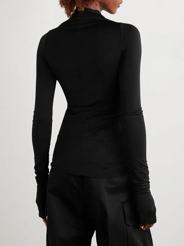 Rick Owens Cutout Ruched Top