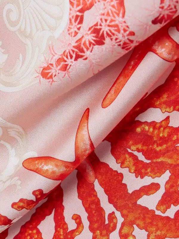 Versace Printed Silk-twill Shirt