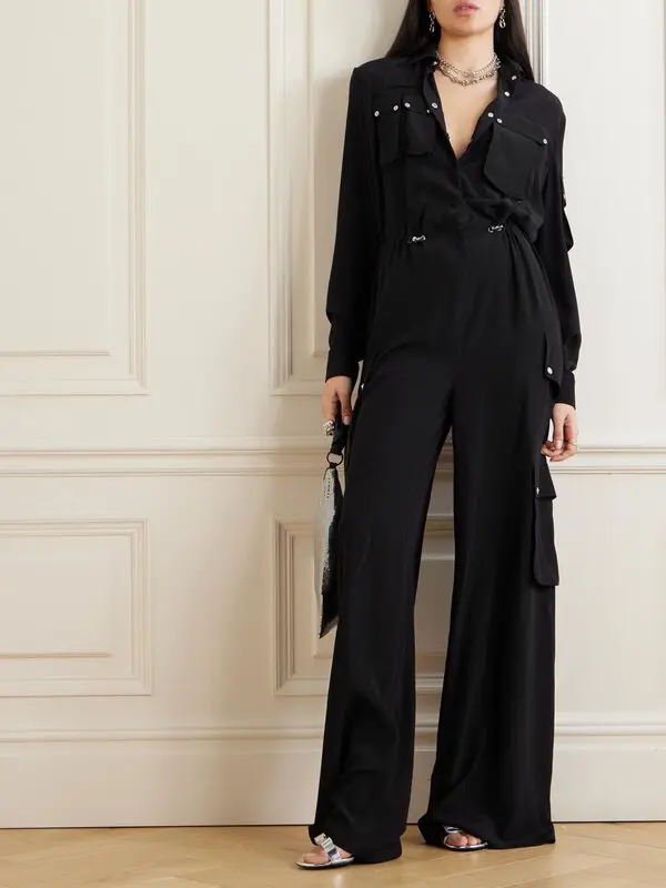 Versace Crepe De Chine Jumpsuit