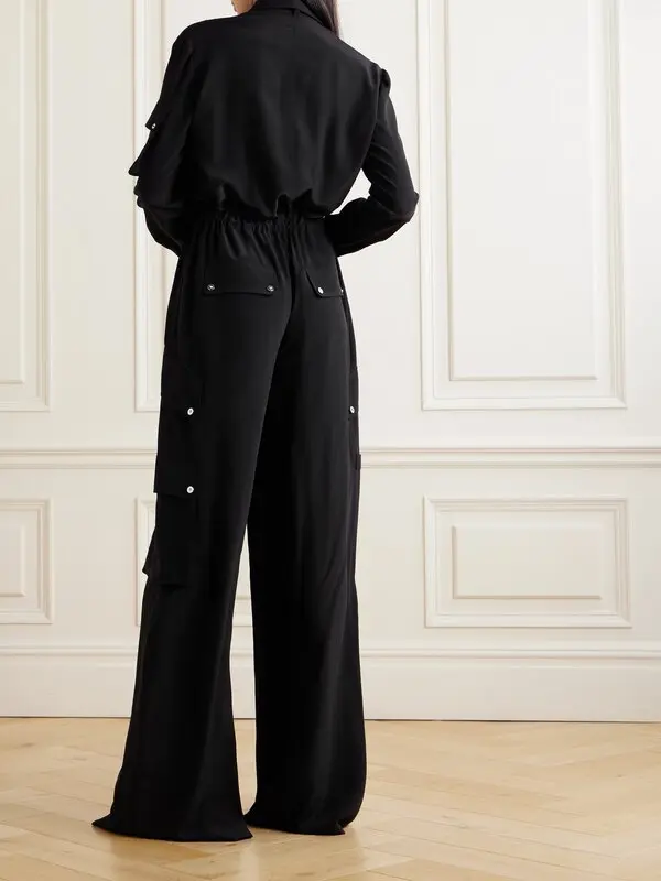 Versace Crepe De Chine Jumpsuit