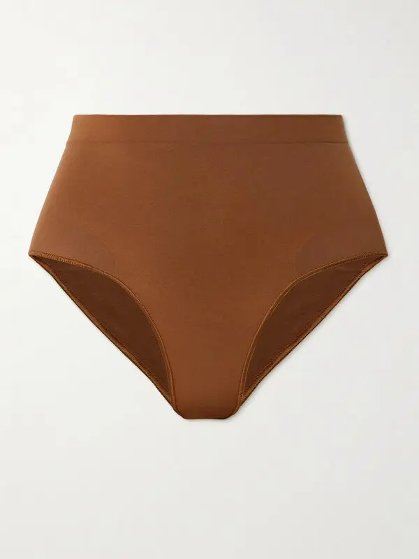 SKIMS Seamless Sculpt Mid Waist Brief - Brown