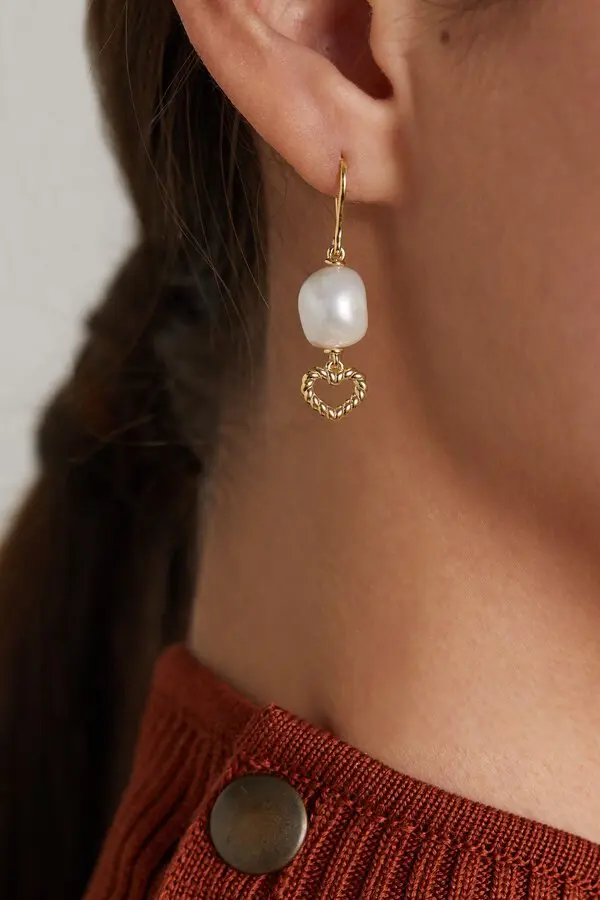 Alison Lou Heart Streamer Single Earring