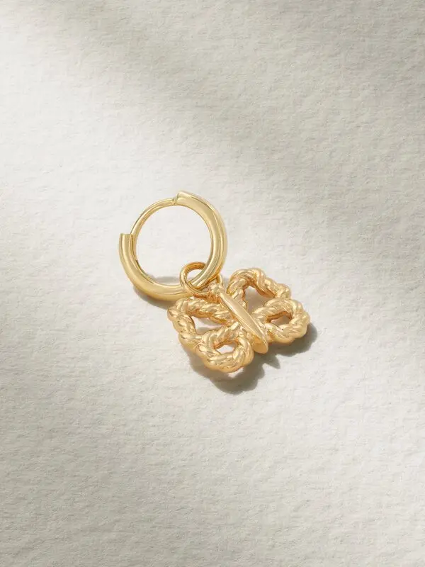 Alison Lou Butterfly Streamer 14-karat Single Earring - Gold