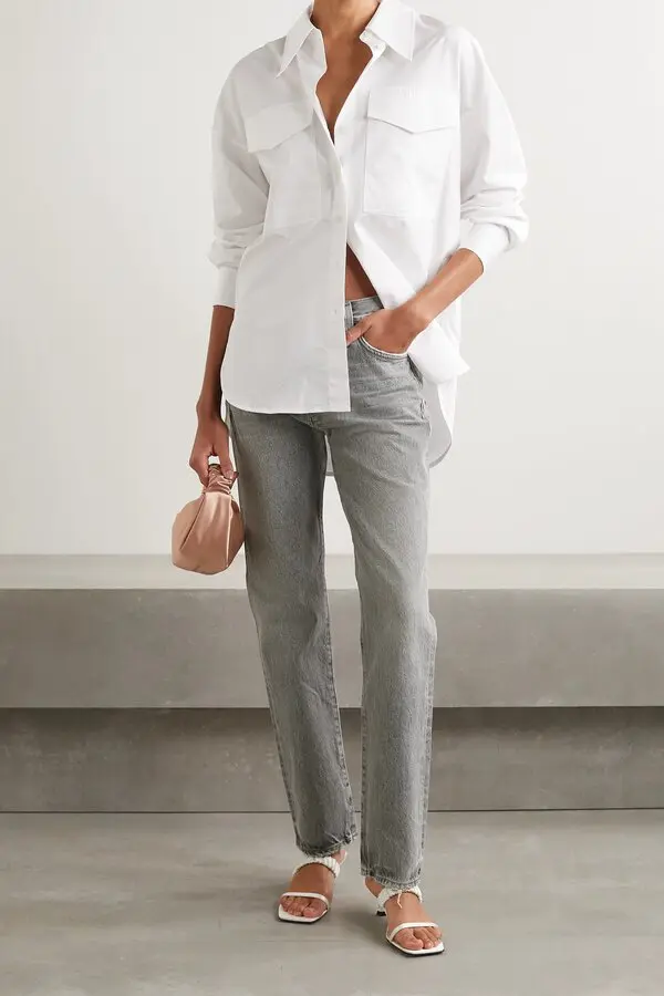 GOLDSIGN The Walcott Distressed Straight-leg Jeans