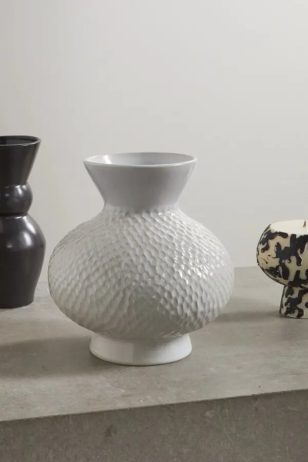 MARLOE MARLOE Net Sustain Sloane Glazed Ceramic Vase