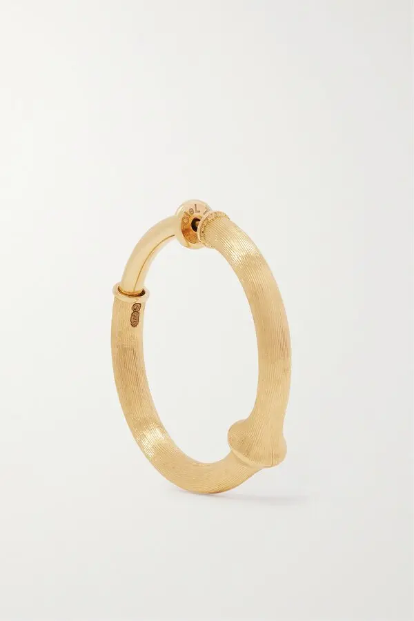 OLE LYNGGAARD COPENHAGEN Nature Large 18-karat Hoop Earring - Gold