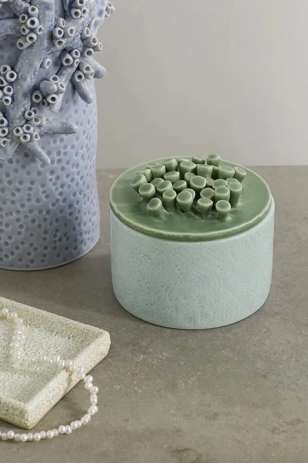 MARLOE MARLOE Net Sustain Coral Glazed Ceramic Vanity Box