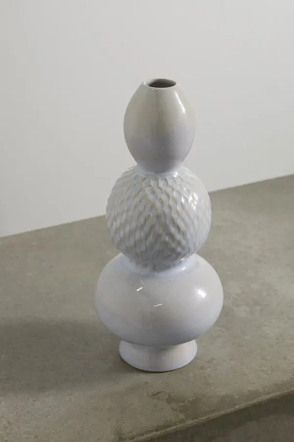 MARLOE MARLOE Net Sustain Elexa Ceramic Vase - Purple
