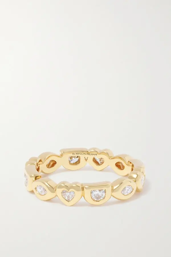 Robinson Pelham Mini Eye Love U 18-karat Diamond Ring - Gold