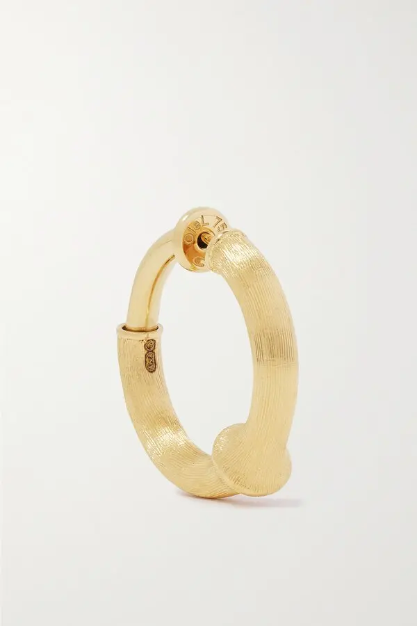 OLE LYNGGAARD COPENHAGEN Nature Small Single Hoop Earring - Gold