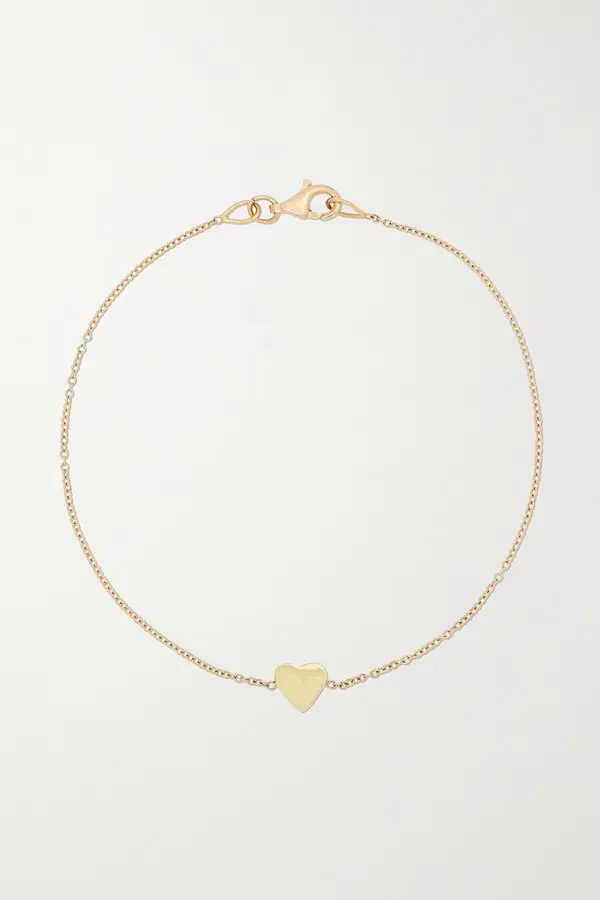 JENNIFER MEYER Mini Heart 18-karat Bracelet - Gold