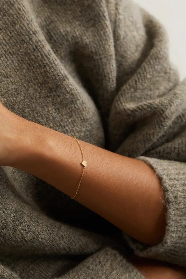 JENNIFER MEYER Mini Heart 18-karat Bracelet