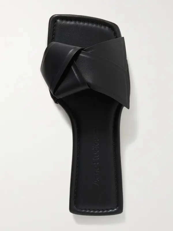 Acne Studios Net Sustain Leather Slides