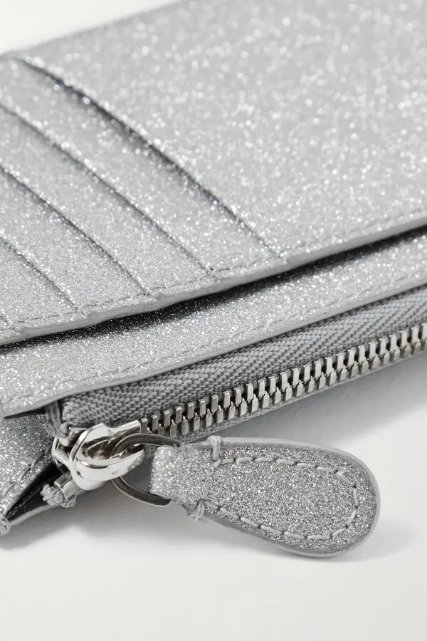 Balenciaga Cash Glittered Leather Wallet