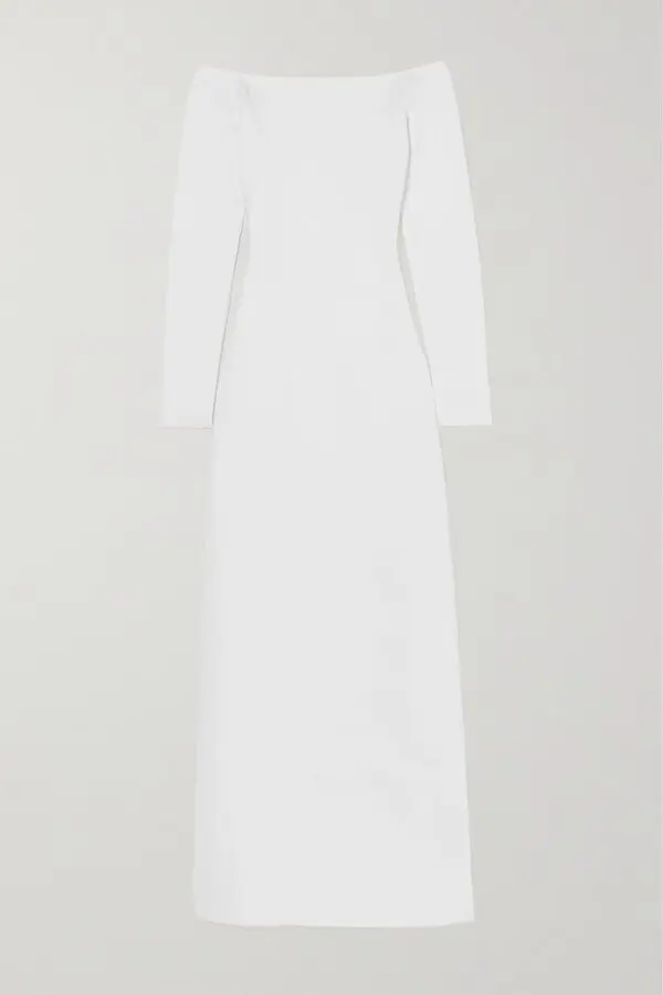 THE ROW Teresina Off-the-shoulder Maxi Dress - White