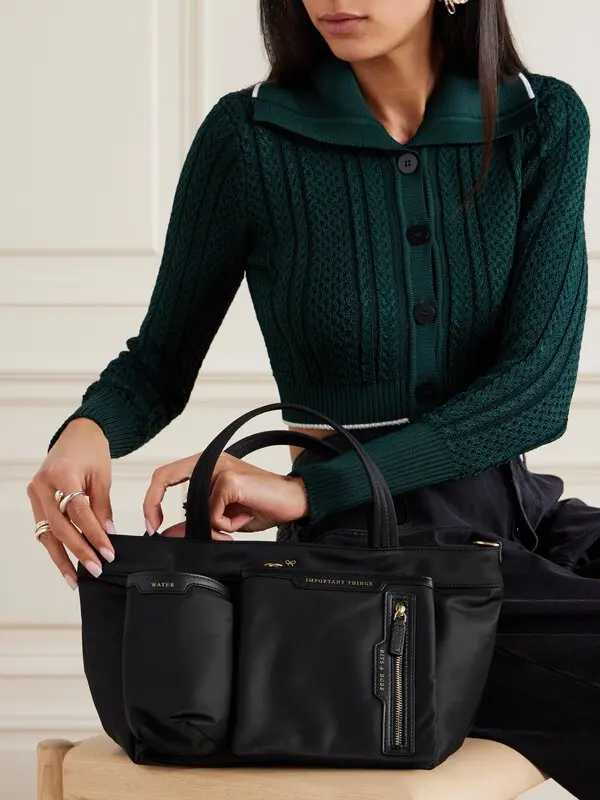 ANYA HINDMARCH Leather-trimmed Econyl® Tote Bag