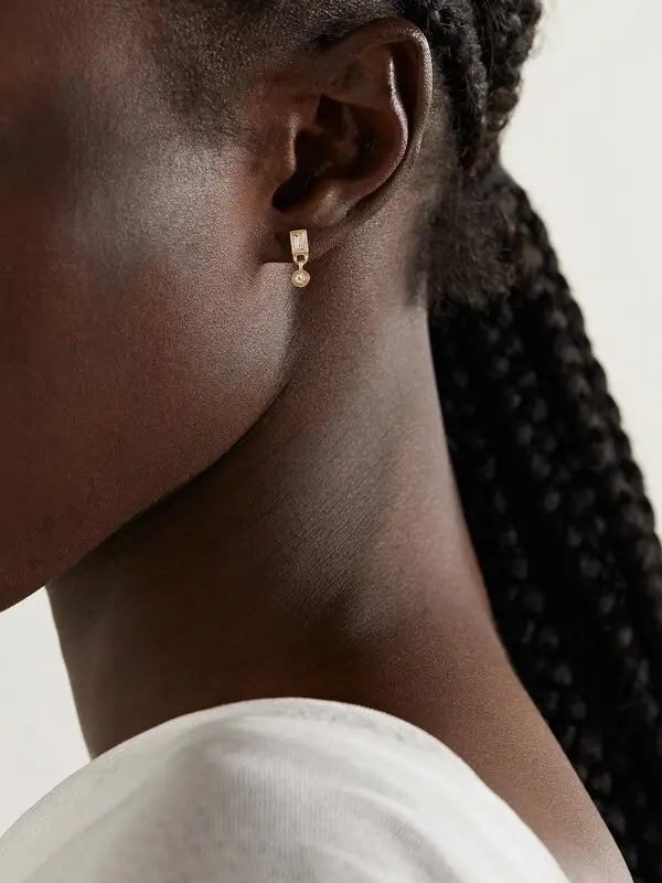 SYDNEY EVAN 14-karat Diamond Drop Earrings