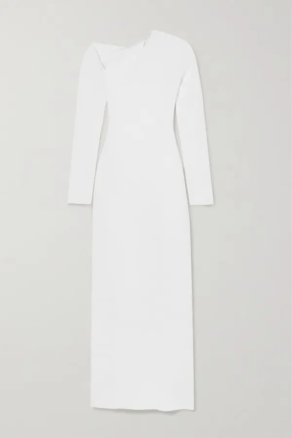 THE ROW Londrina Stretch-crepe Midi Dress - White