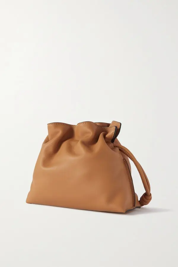 Loewe Flamenco Mini Leather Clutch - Brown