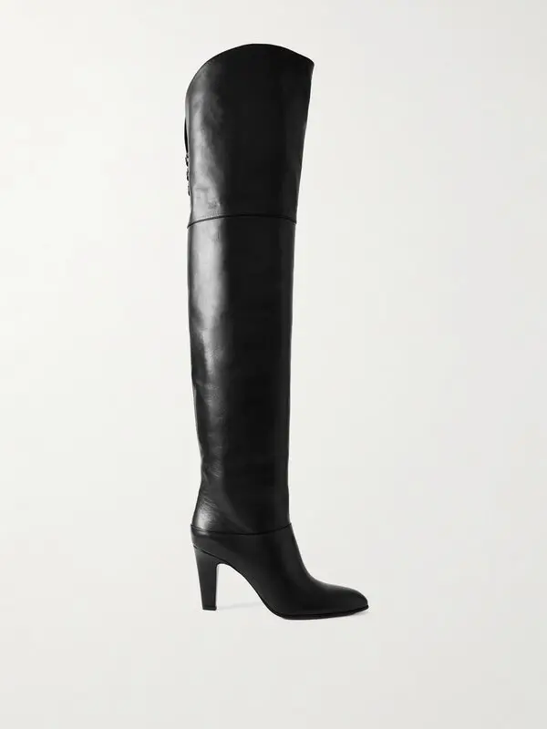 Chloé Eve Leather Over-the-knee Boots - Black