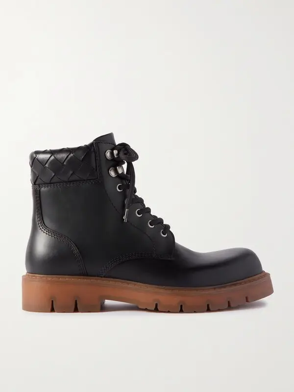 Bottega Veneta Haddock Leather Ankle Boots