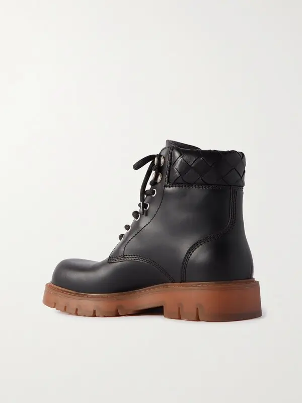 Bottega Veneta Haddock Leather Ankle Boots
