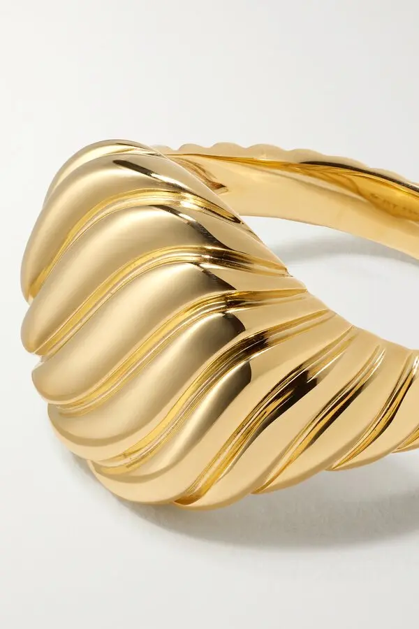 David Yurman 18-karat Cable Signet Ring