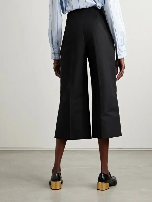 Marni Cropped Wide-leg Cotton Pants