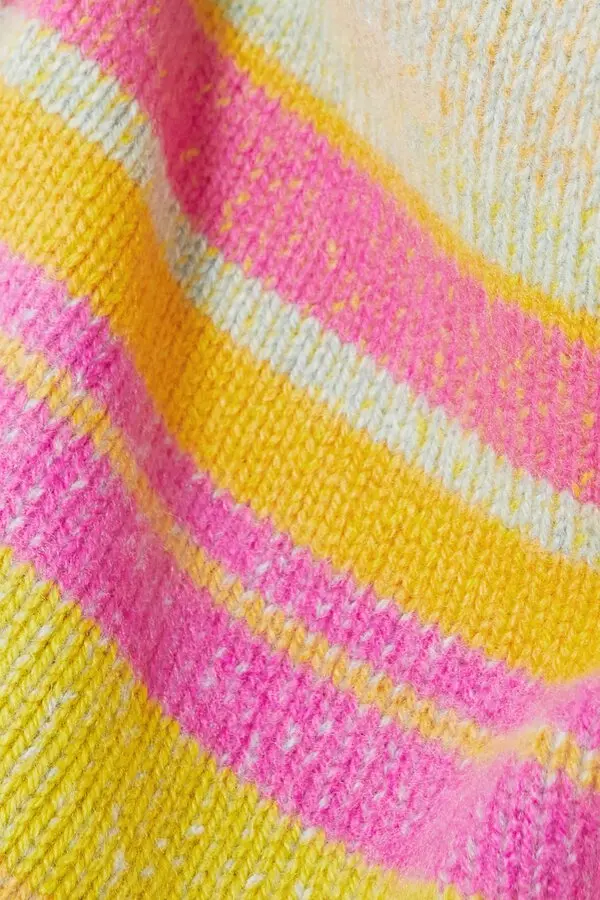 THE ELDER STATESMAN Striped Cashmere Cardigan