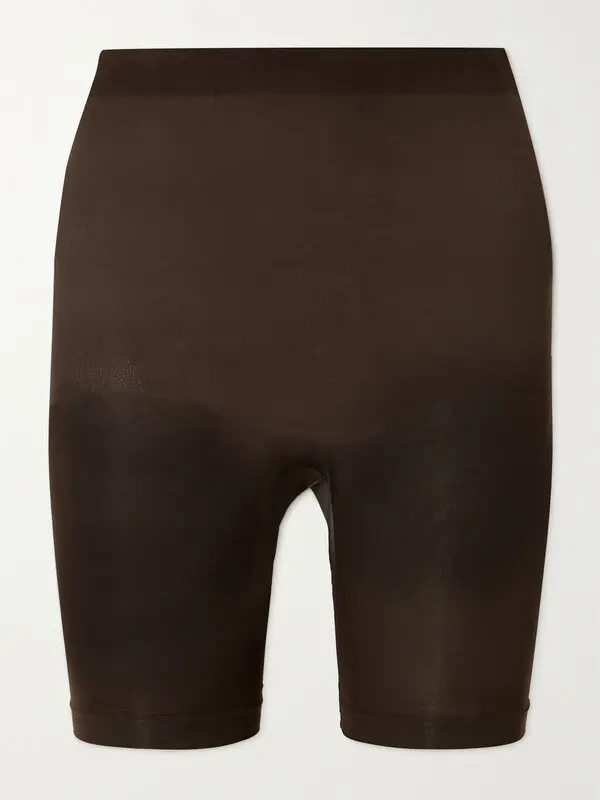 SKIMS Seamless Sculpt Mid Thigh Shorts - Brown