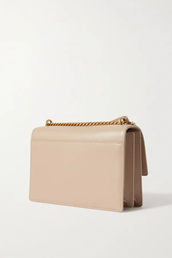 Saint Laurent Sunset Medium Leather Shoulder Bag - Neutrals