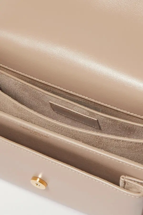 Saint Laurent Sunset Medium Leather Shoulder Bag - Neutrals