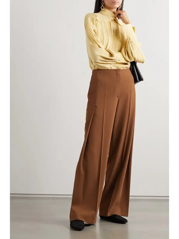 THE ROW Alexa Wool-twill Pants