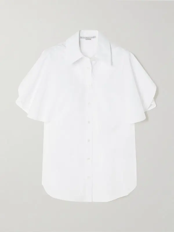 Stella McCartney Paneled Cotton-poplin Shirt