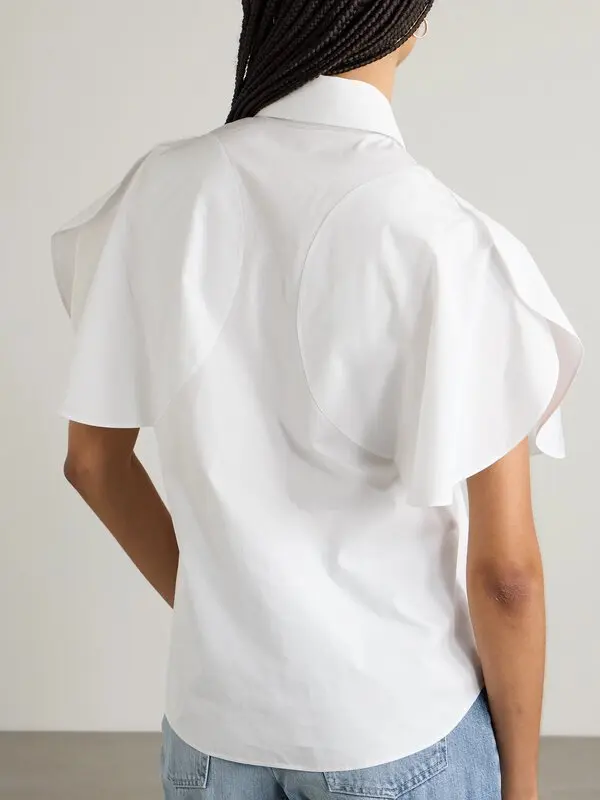 Stella McCartney Paneled Cotton-poplin Shirt