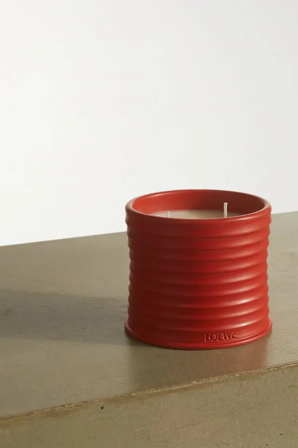 LOEWE PERFUMES Tomato Leaves Medium Scented Candle, 610g - Red