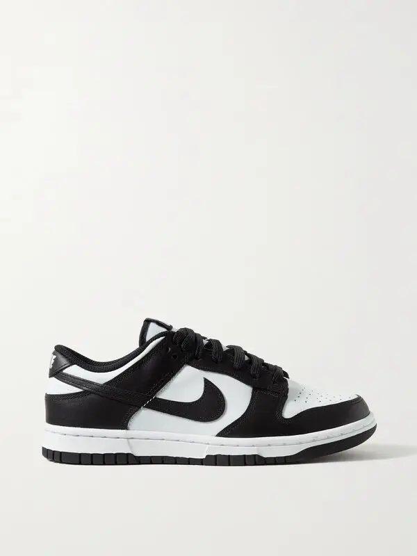 Nike Dunk Low Leather Sneakers - Black