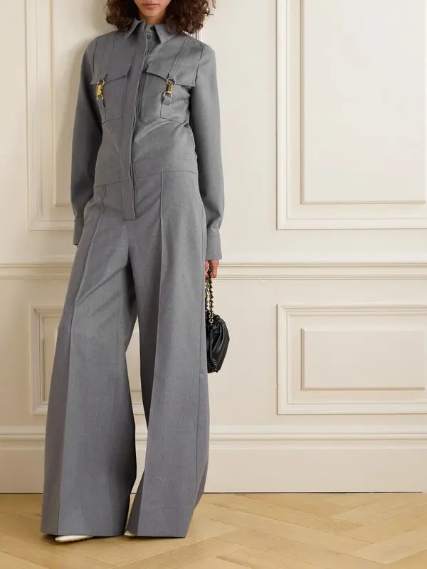 Stella McCartney Embellished Wool-twill Jumpsuit
