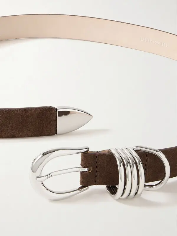 DEHANCHE Hollyhock Suede Belt - Brown