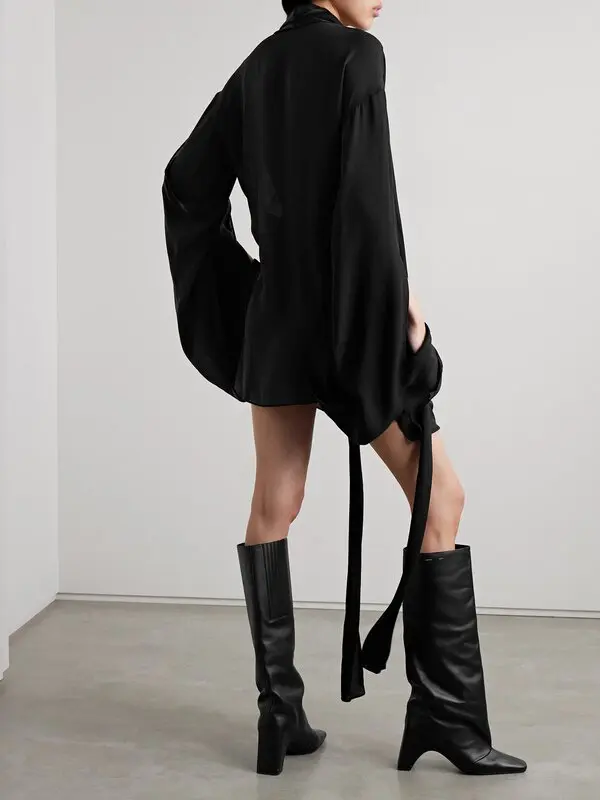 Acne Studios Draped Jersey Mini Dress
