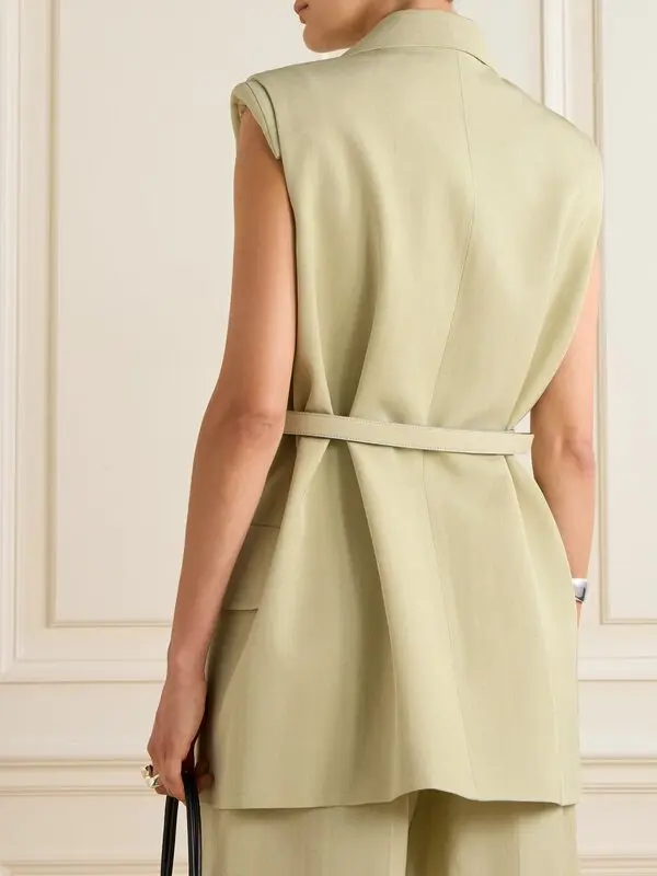 JIL SANDER Belted Woven Vest