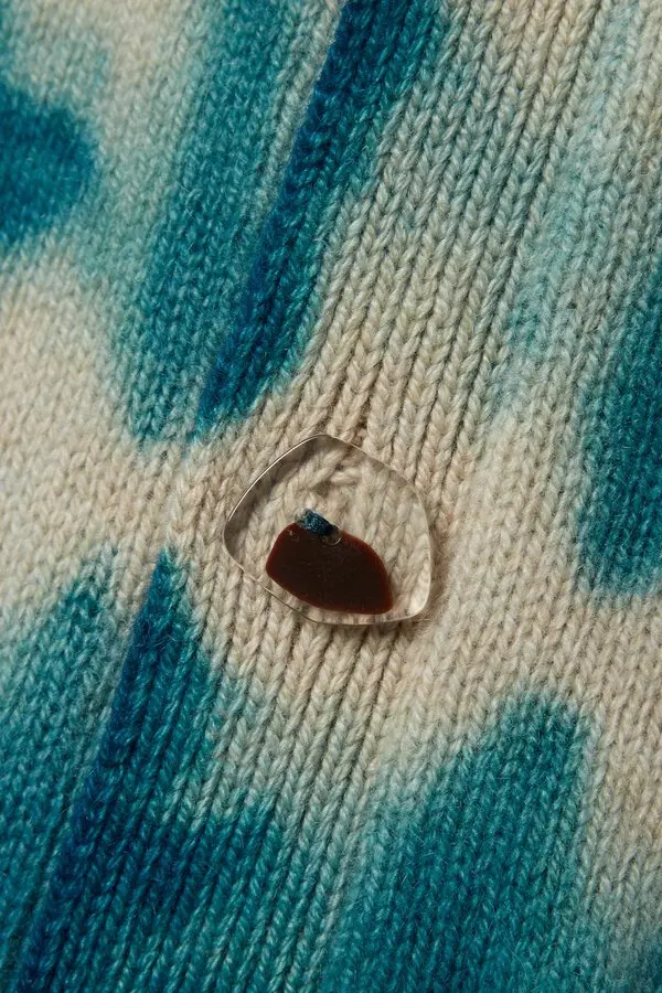 THE ELDER STATESMAN Vision Tie-dyed Cashmere Cardigan